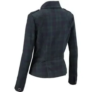CAbi | Jackets & Coats | Cabi 381 Green Navy Blue Tartan Plaid Zip ...
